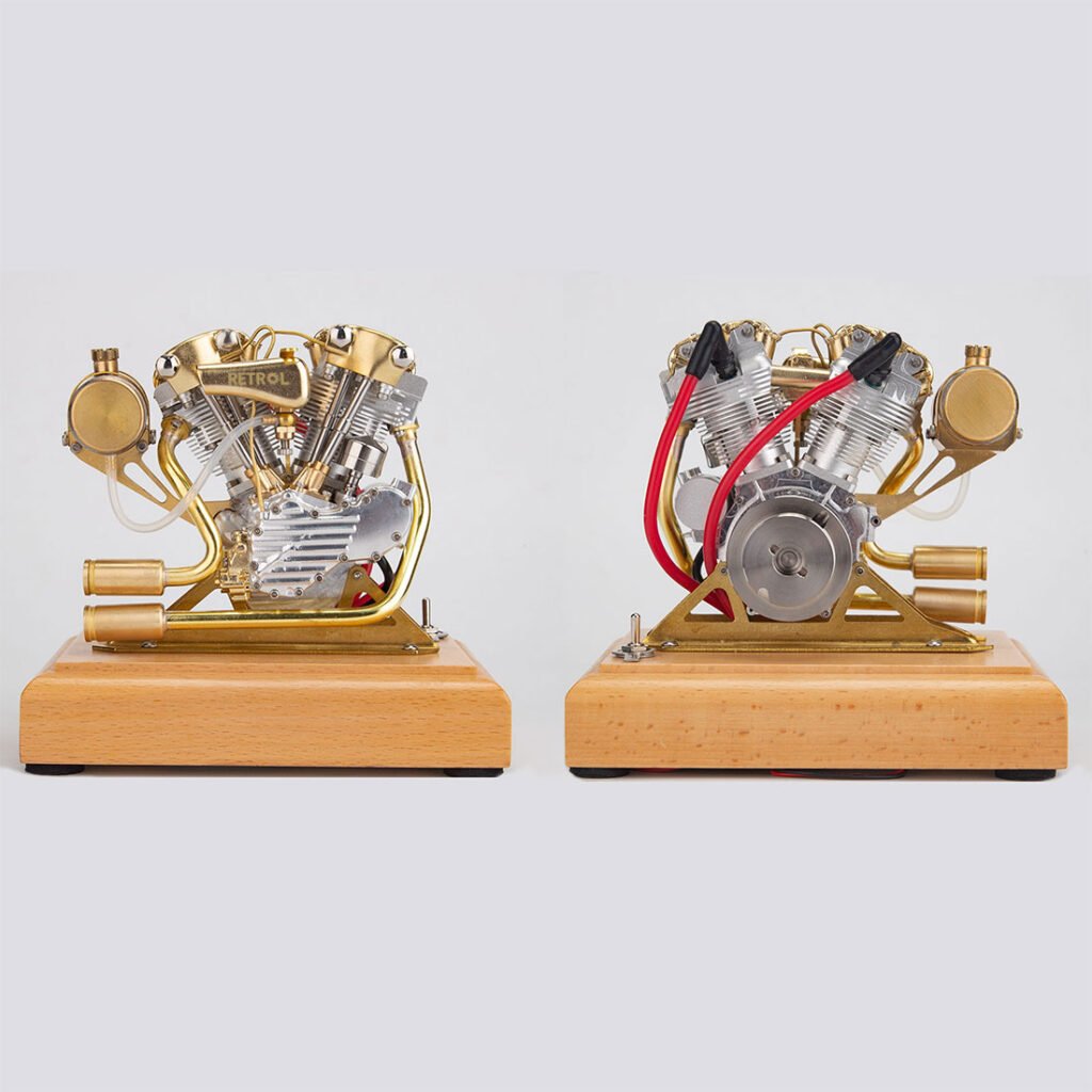 RETROL 4.2CC Mini OHV V-Twin Double-cylinder Four-stroke Gasoline ...
