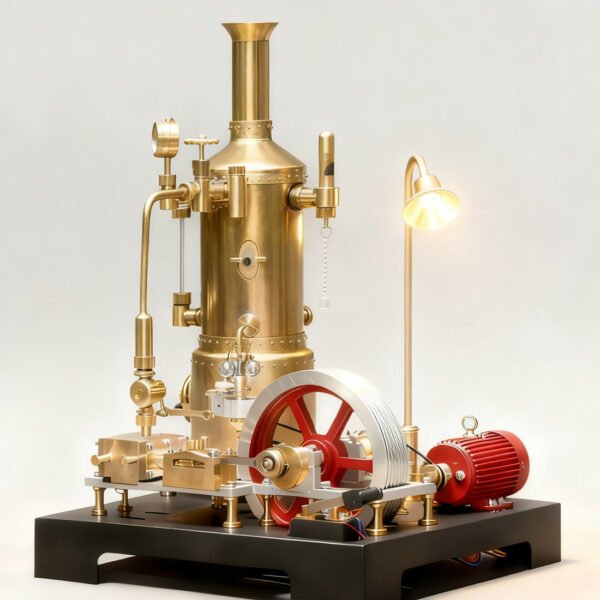 SE-03 Working Stationary Mill Steam Engine Model Kit with Boiler ...