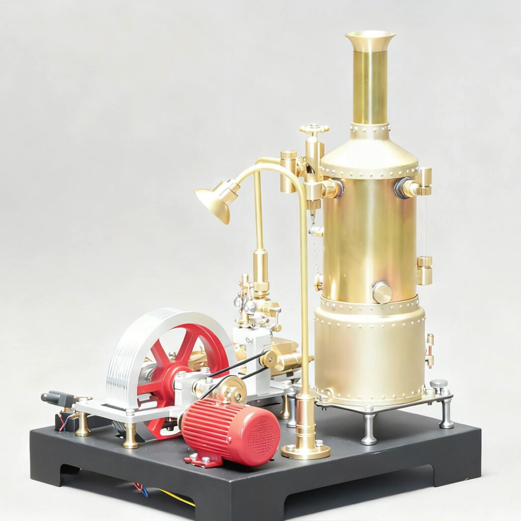 SE-03 Working Stationary Mill Steam Engine Model Kit with Boiler ...