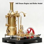 SE-03 Working Stationary Mill Steam Engine Model Kit with Boiler ...