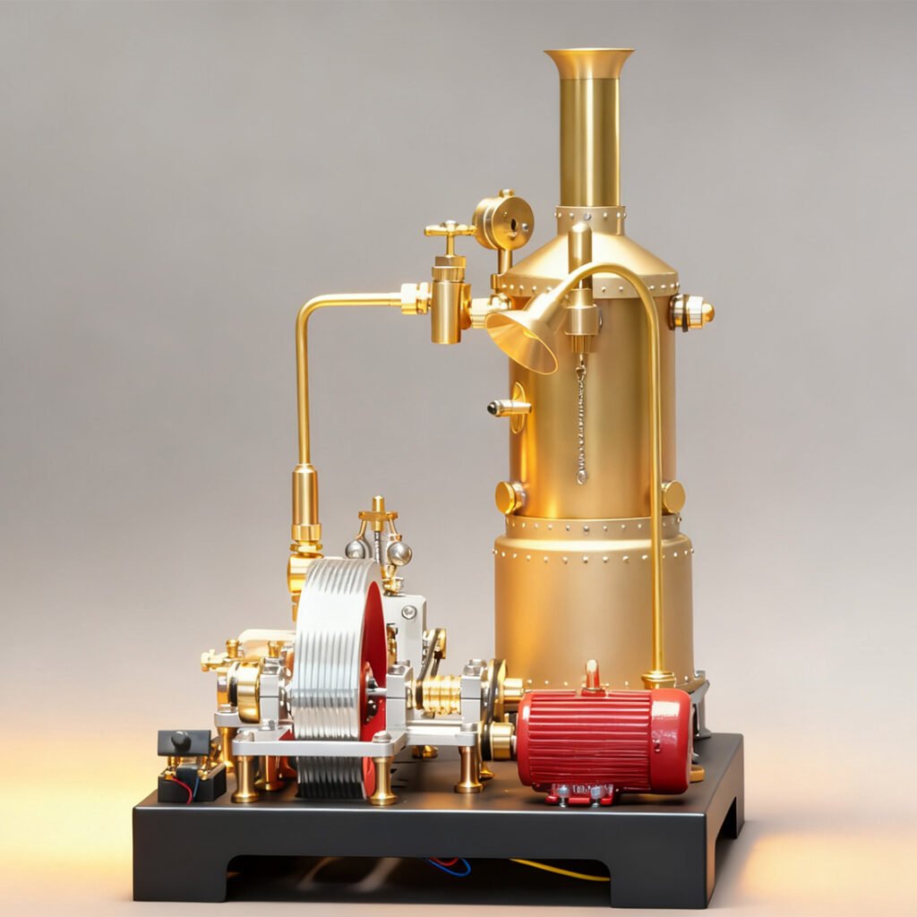 SE-03 Working Stationary Mill Steam Engine Model Kit with Boiler ...