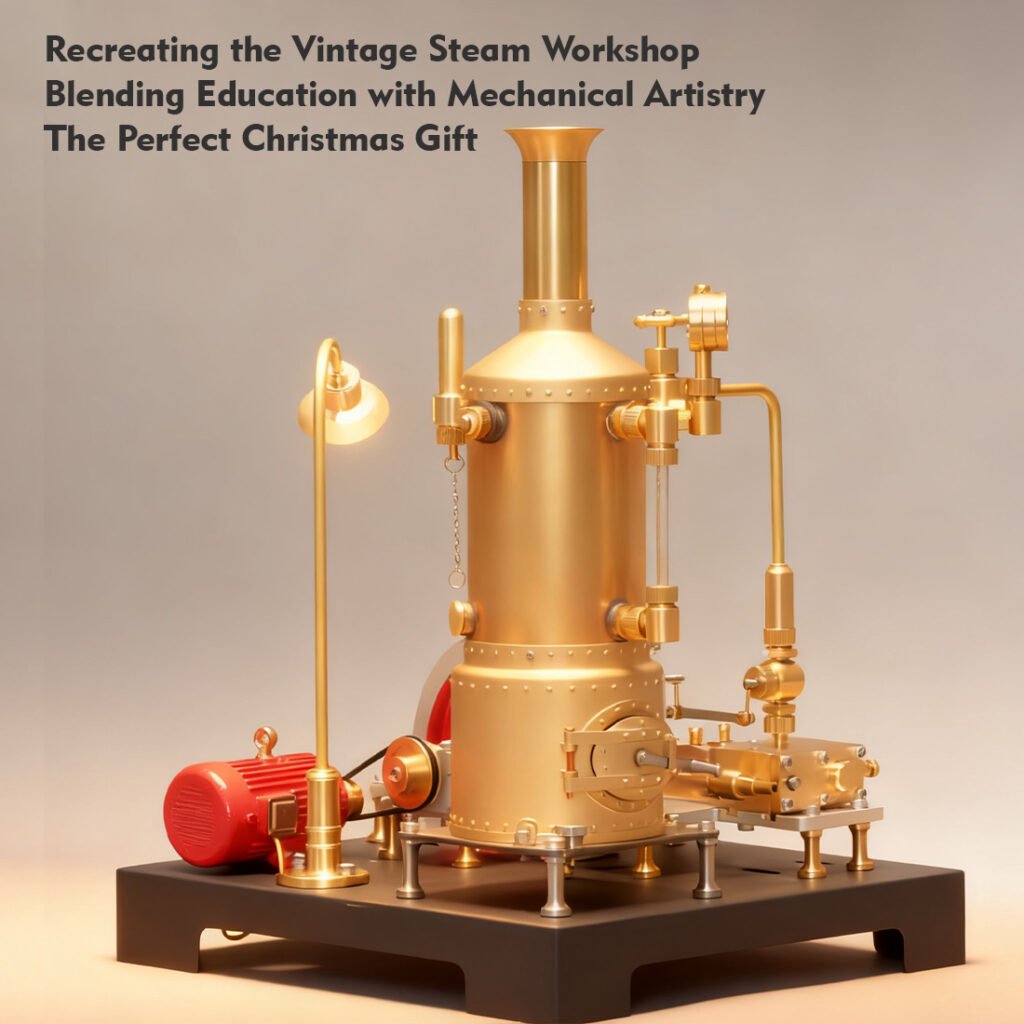 SE-03 Working Stationary Mill Steam Engine Model Kit with Boiler ...